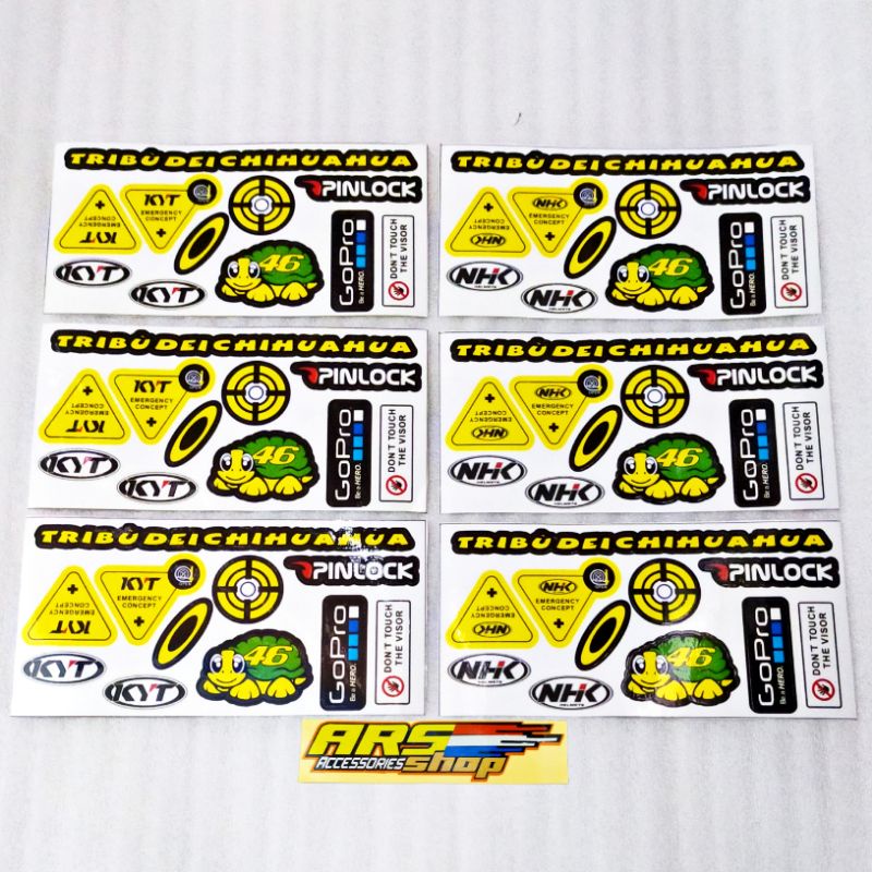 Jual Stiker Cutting Printing Pemanis Visor Hehm NHK Kaca Flat stiker ...