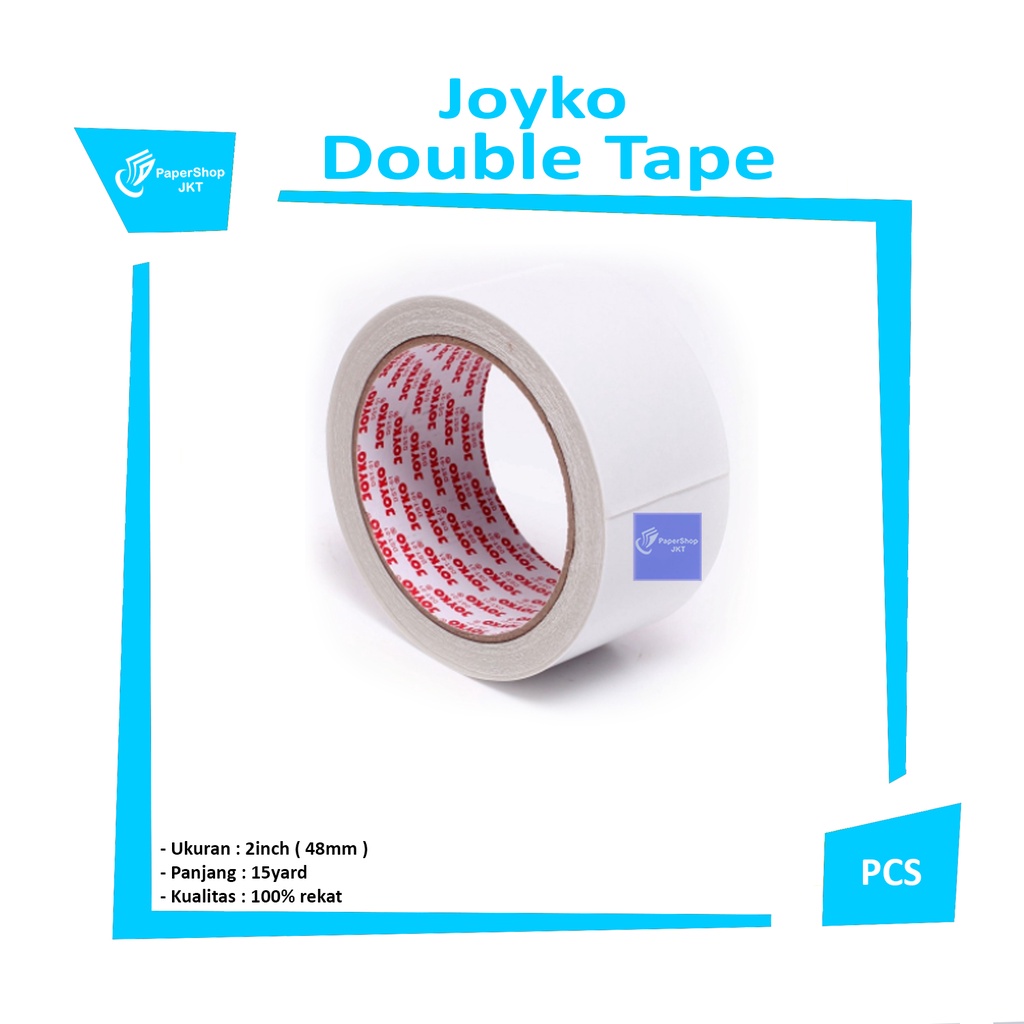 Jual JOYKO - Double Tape 48mm x 15Yard 2 inch - Roll | Shopee Indonesia