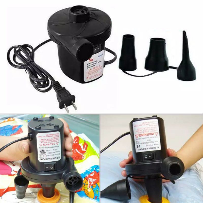 Jual Pompa Elektrik 2 in 1 / Electric Air Pump Vacuum & Blow / Pompa Elektrik Pelampung Kasur ...
