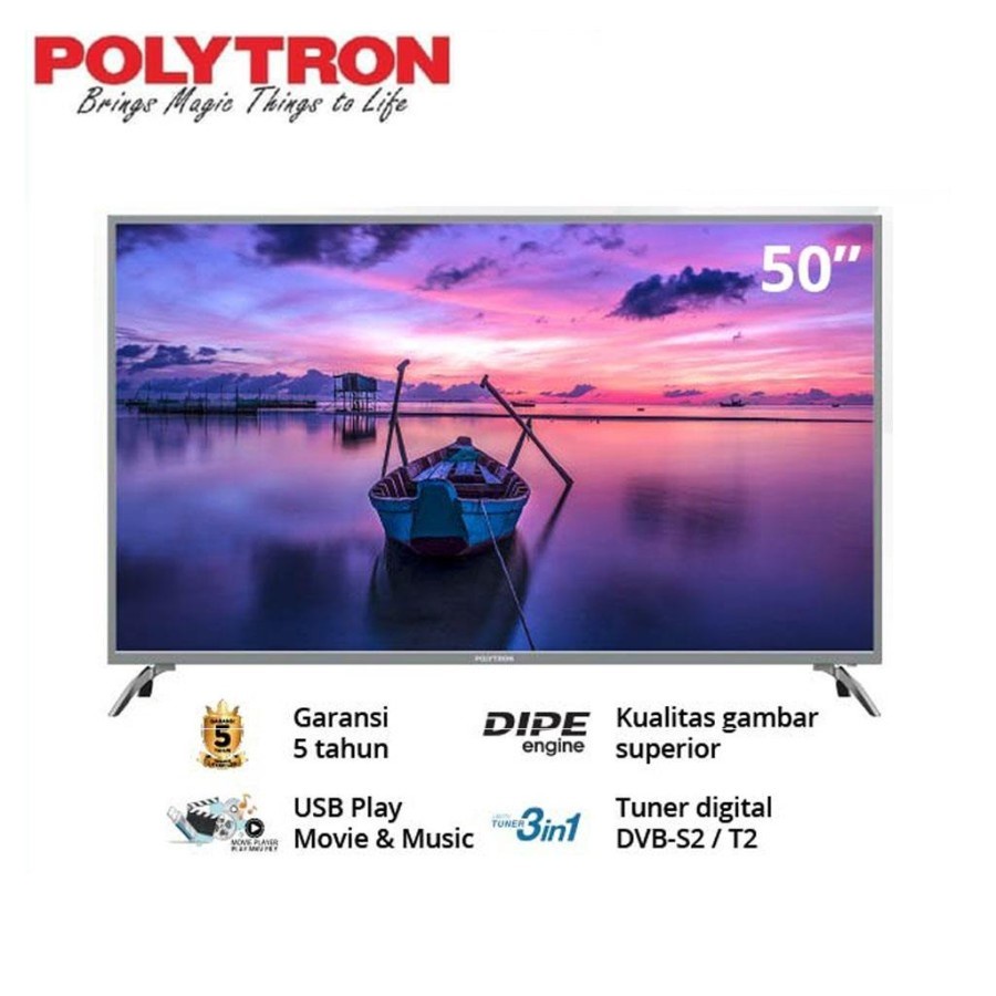 Jual POLYTRON Digital LED TV PLD 50S883 / 50 S 883 (50 Inch) | Shopee Indonesia