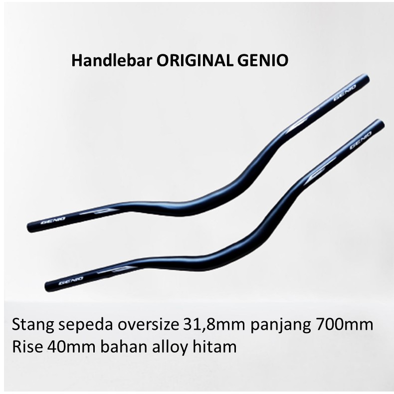 Jual stang/handlebar sepeda mtb oversize 31,8mm /stang tinggi merk genio,panjang 70cm bahan ...