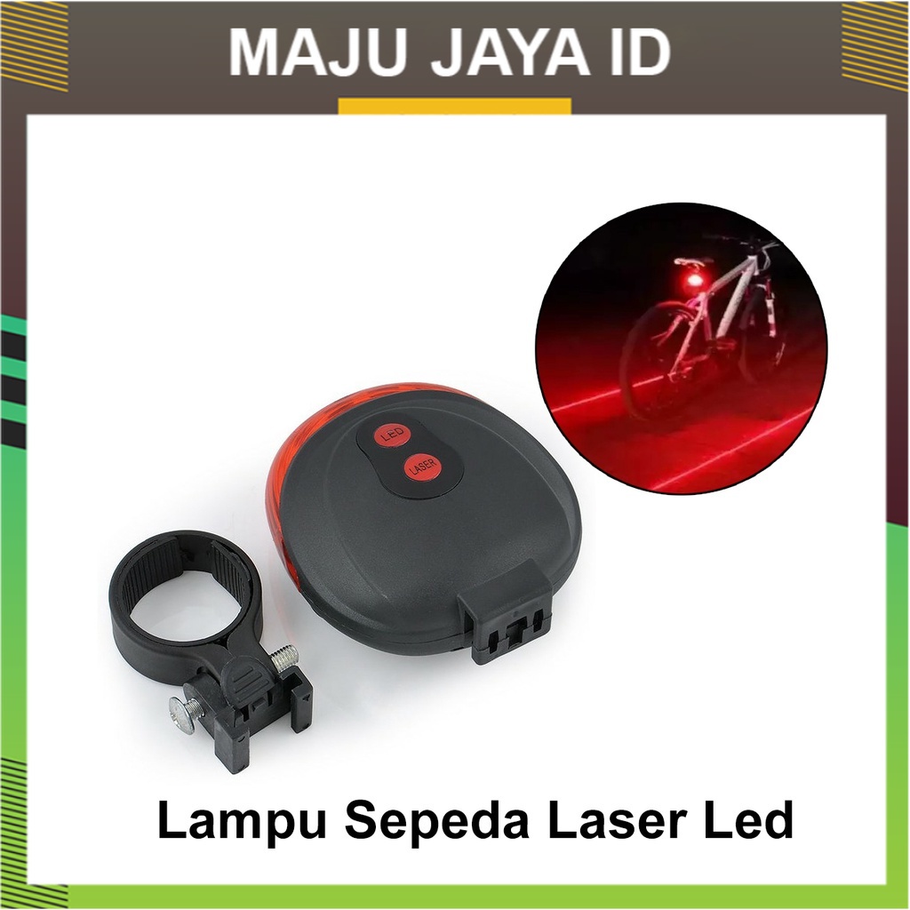 Jual Lampu Sepeda Belakang LED Laser - Lampu Laser Sepeda LED MJ Maju ...