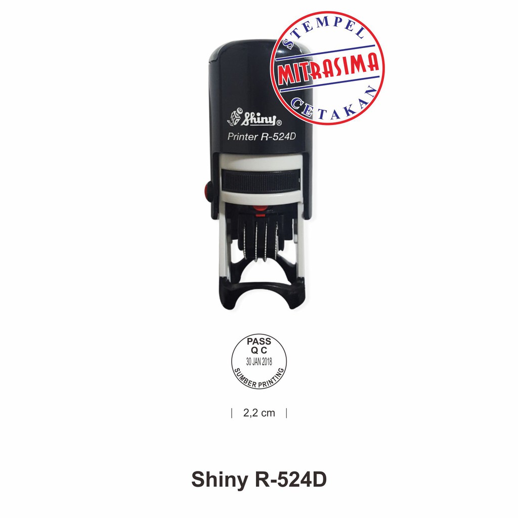 Jual Stempel Shiny custom bentuk bulat dengan Tanggal ditengah | Shopee ...