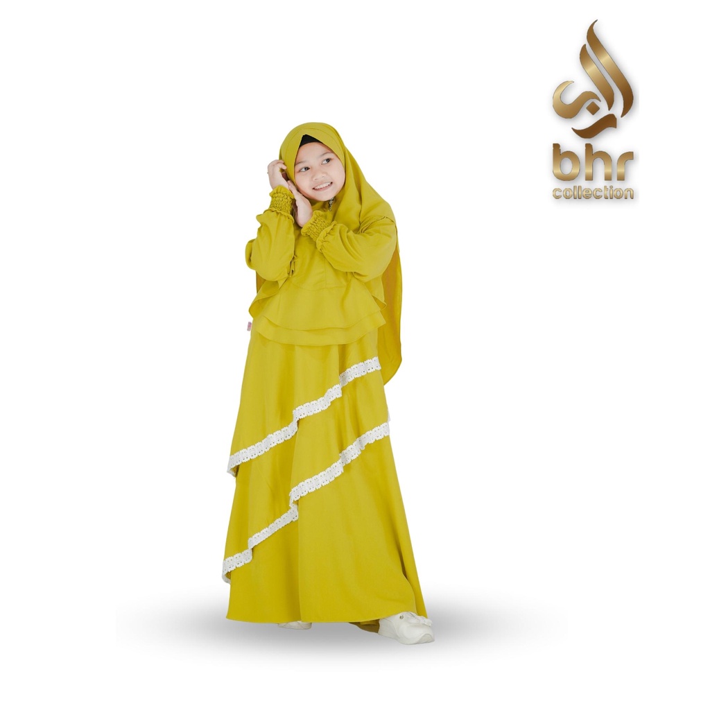 Jual BHR collection Stelan Gamis Anak Elan Warna Kuning Usia 4 Tahun ...