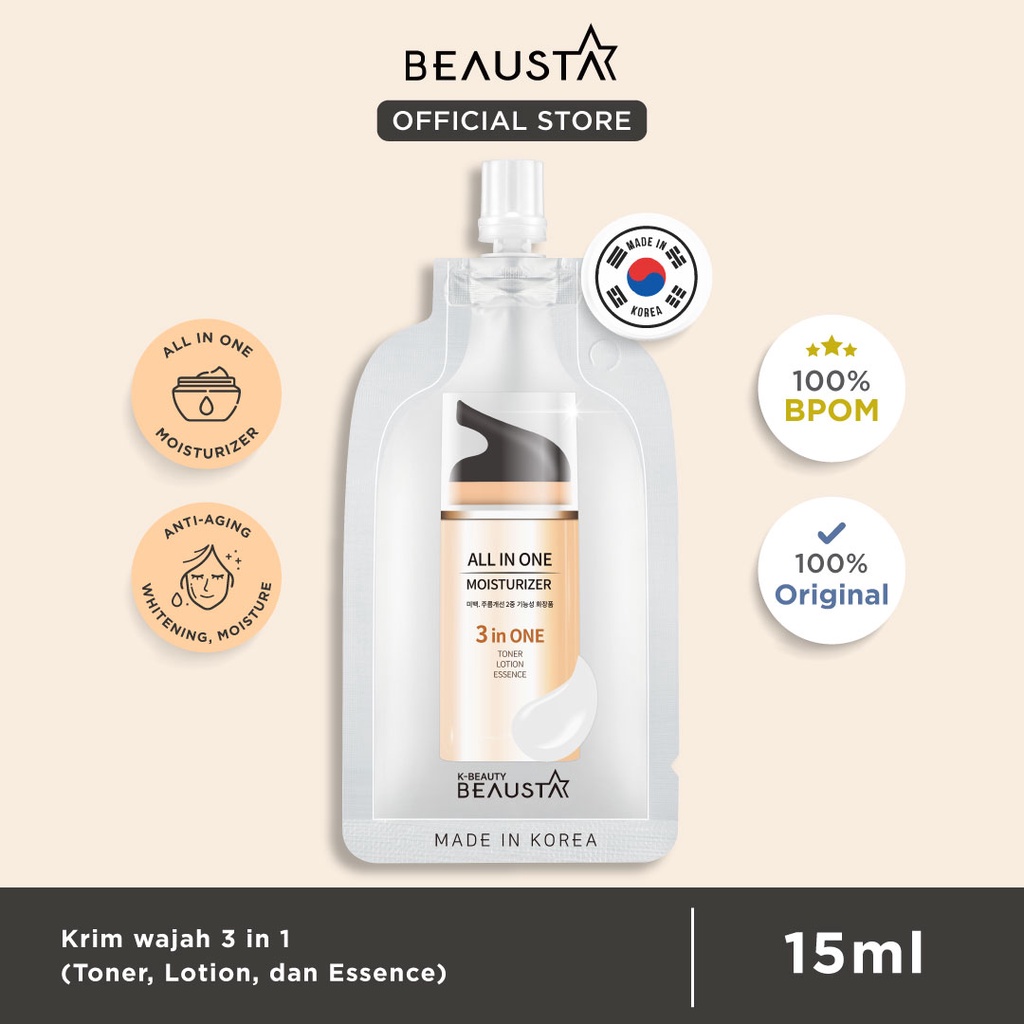 Jual BEAUSTA All In One Moisturizer (15ml) | Shopee Indonesia