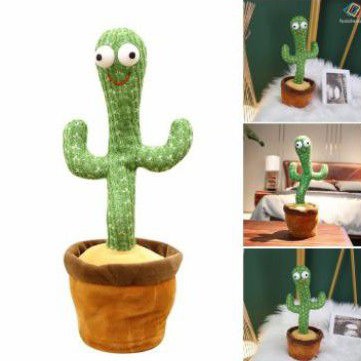 Jual Mainan boneka charger kaktus dancing singging talking cactus ...