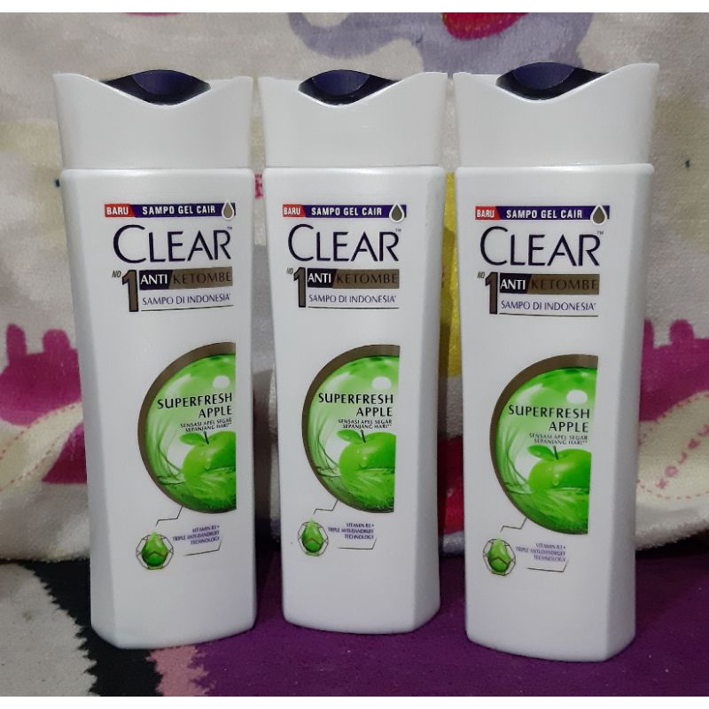 Jual shampoo clear superfresh apple 160ml | Shopee Indonesia