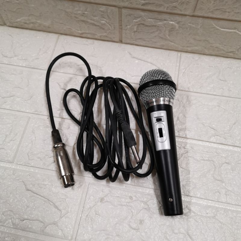 Jual PROFESSIONAL DYNAMIC MICROPHONE MIC MIKROFON PIONEER HITAM BLACK KABEL PANJANG PENYANYI ...