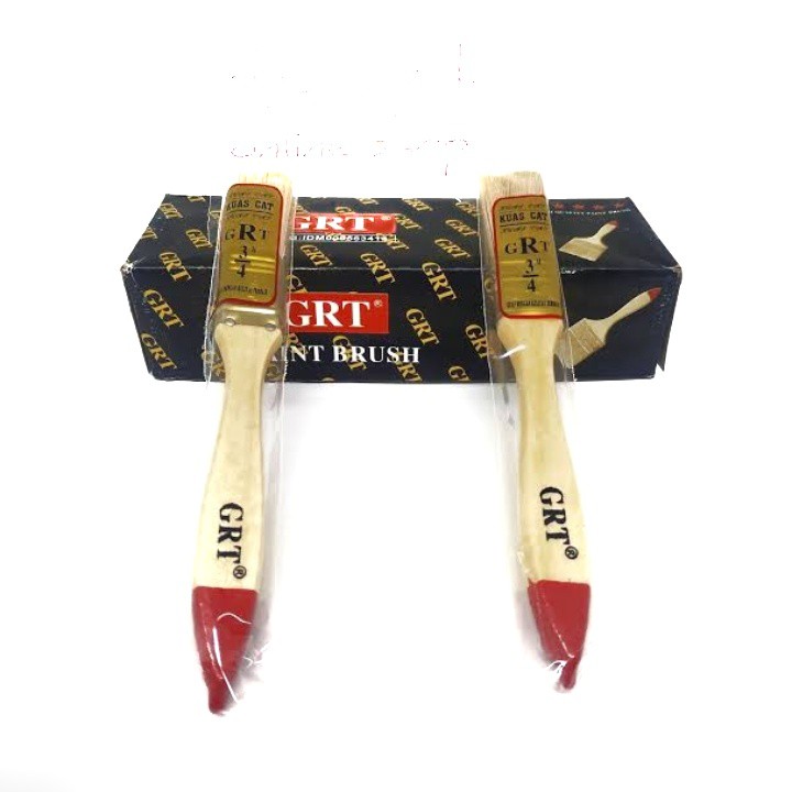 Jual KUAS kayu bulat pengoles KECIL / koas cat | Shopee Indonesia