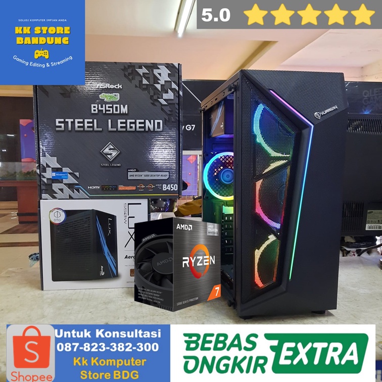 Jual PC GAMING AMD RYZEN 7 5700G | 16GB RAM | M2 256GB PC RAKITAN ...