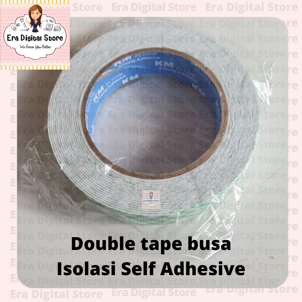 Jual Double Tape Busa Isolasi Self Adhesive Label 24mm | Shopee Indonesia