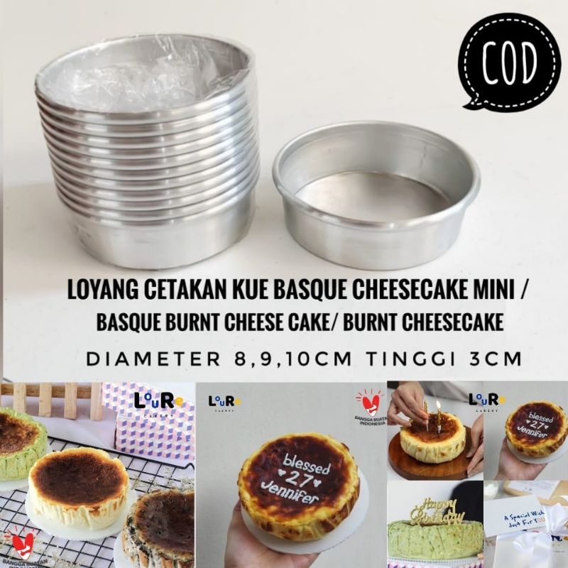 Jual Loyang Kue Basque Cheesecake / Loyang Basque Burnt Cheese Cake ...