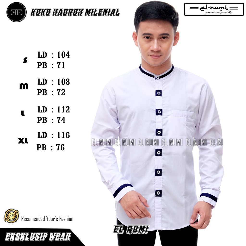 Jual (BISA COD) Baju Koko Model Catur Baju Koko Seragam Hadroh Baju ...
