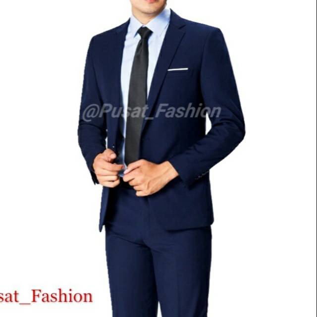 Jual 2in1 SETELAN BLAZER NEW MODRIC NAVY (BLAZER+CELANA) | Shopee Indonesia