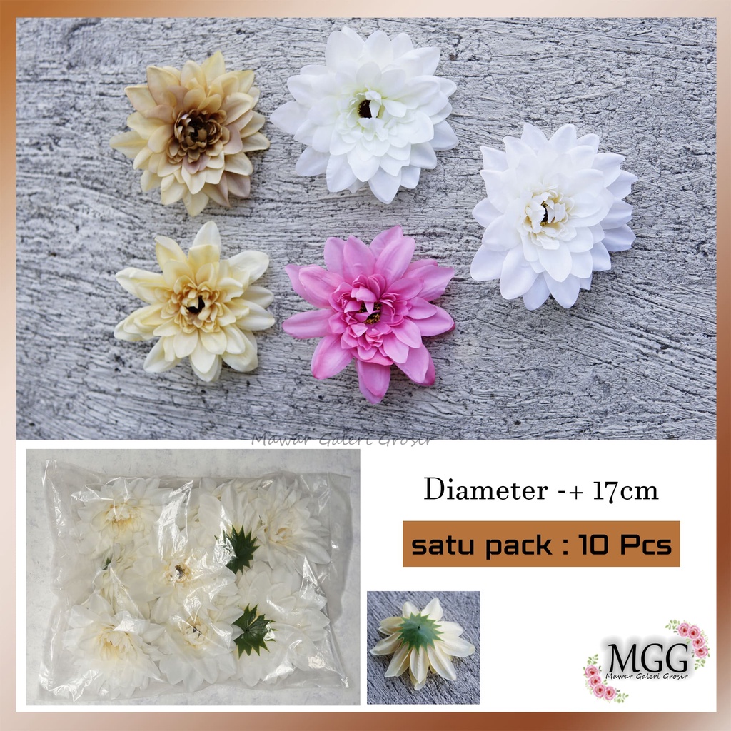 Jual Kuntum Bunga Dahlia (1 Pack : 10 pcs) Bunga Artificial / Bunga ...
