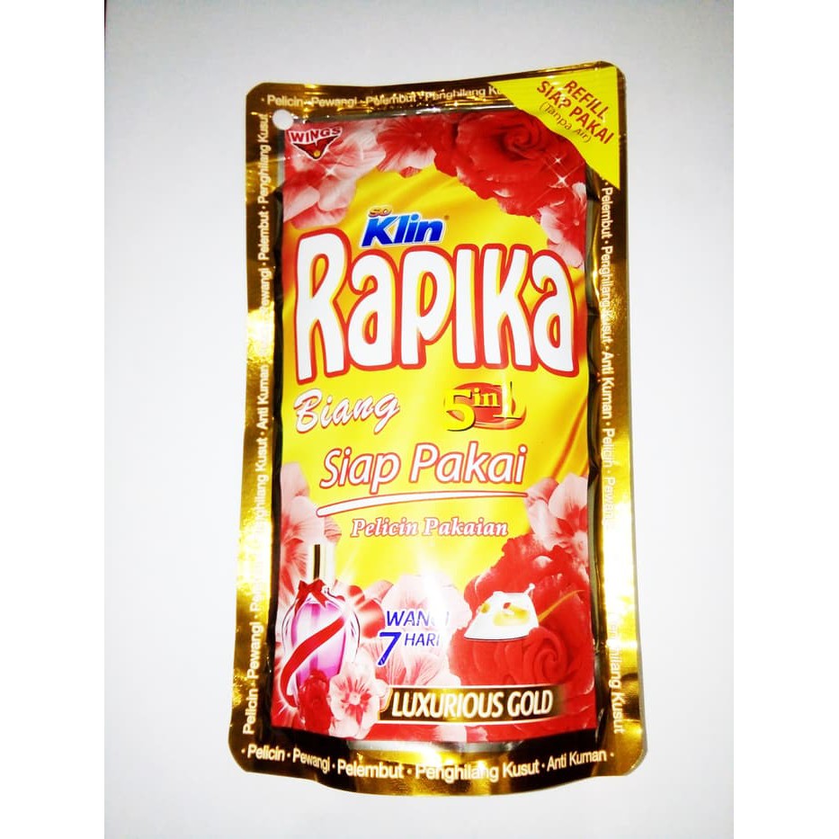 Jual RAPIKA BIANG POUCH 250ML LUXURIOUS GOLD / PELICIN PAKAIAN 250 g ...
