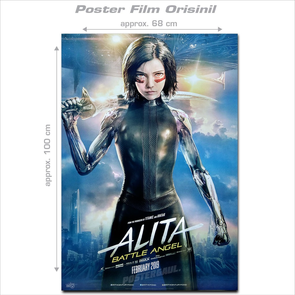 Jual Poster Film ALITA BATTLE ANGEL - original Indonesian one sheet ...
