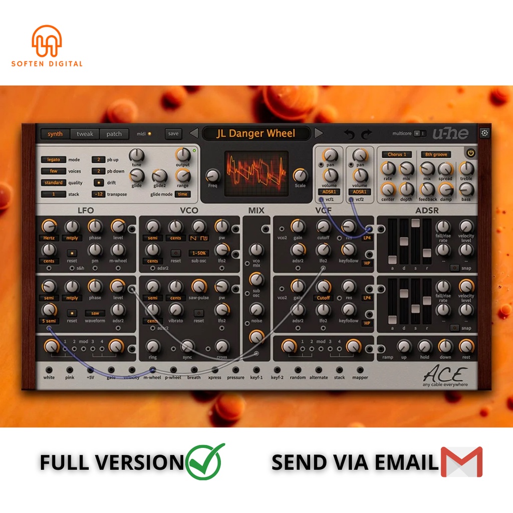 Jual U-He ACE v1 VSTI Plugin classic modular synthesis and more at a ...