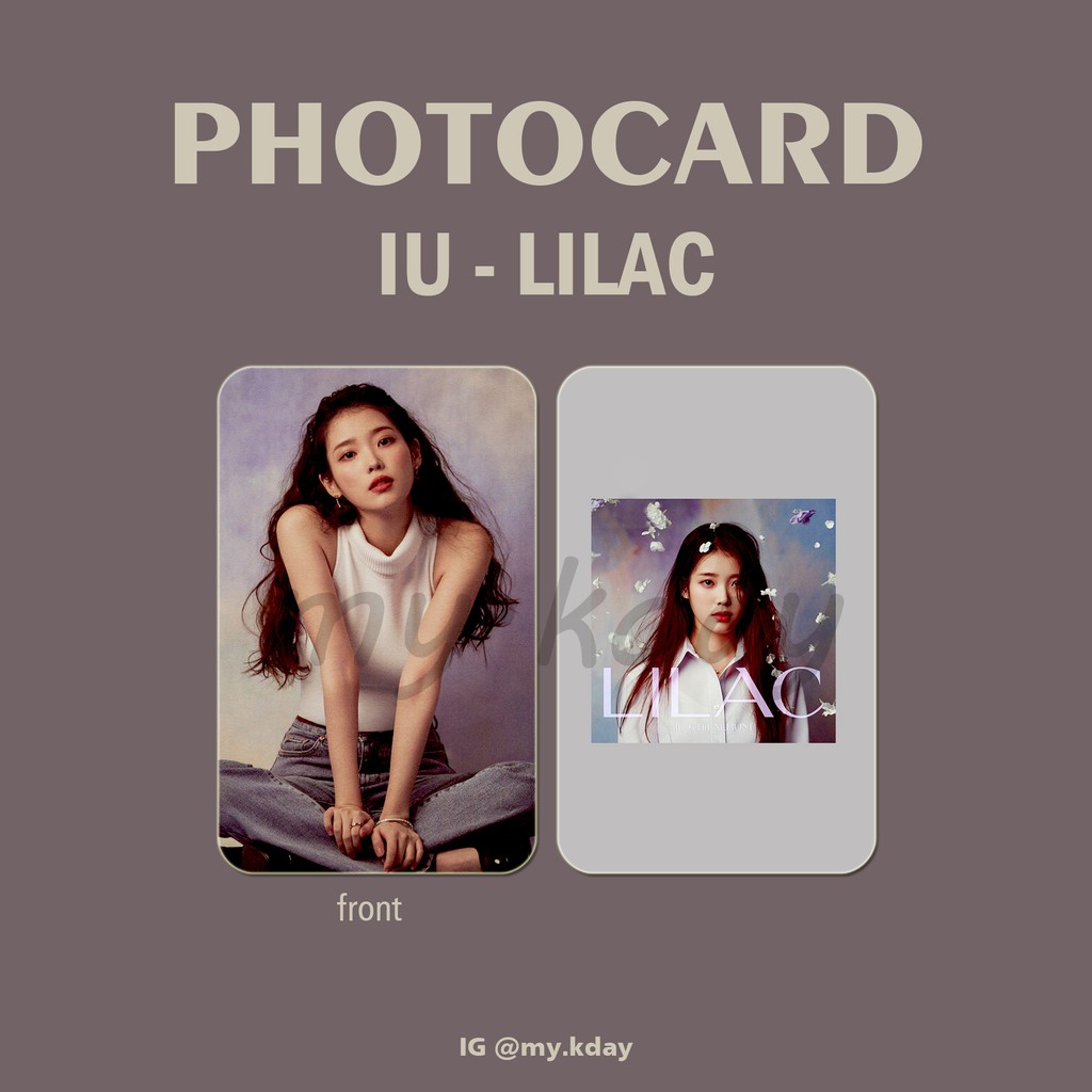 Jual PC-0475, Photocard IU LILAC 2 sisi | Shopee Indonesia