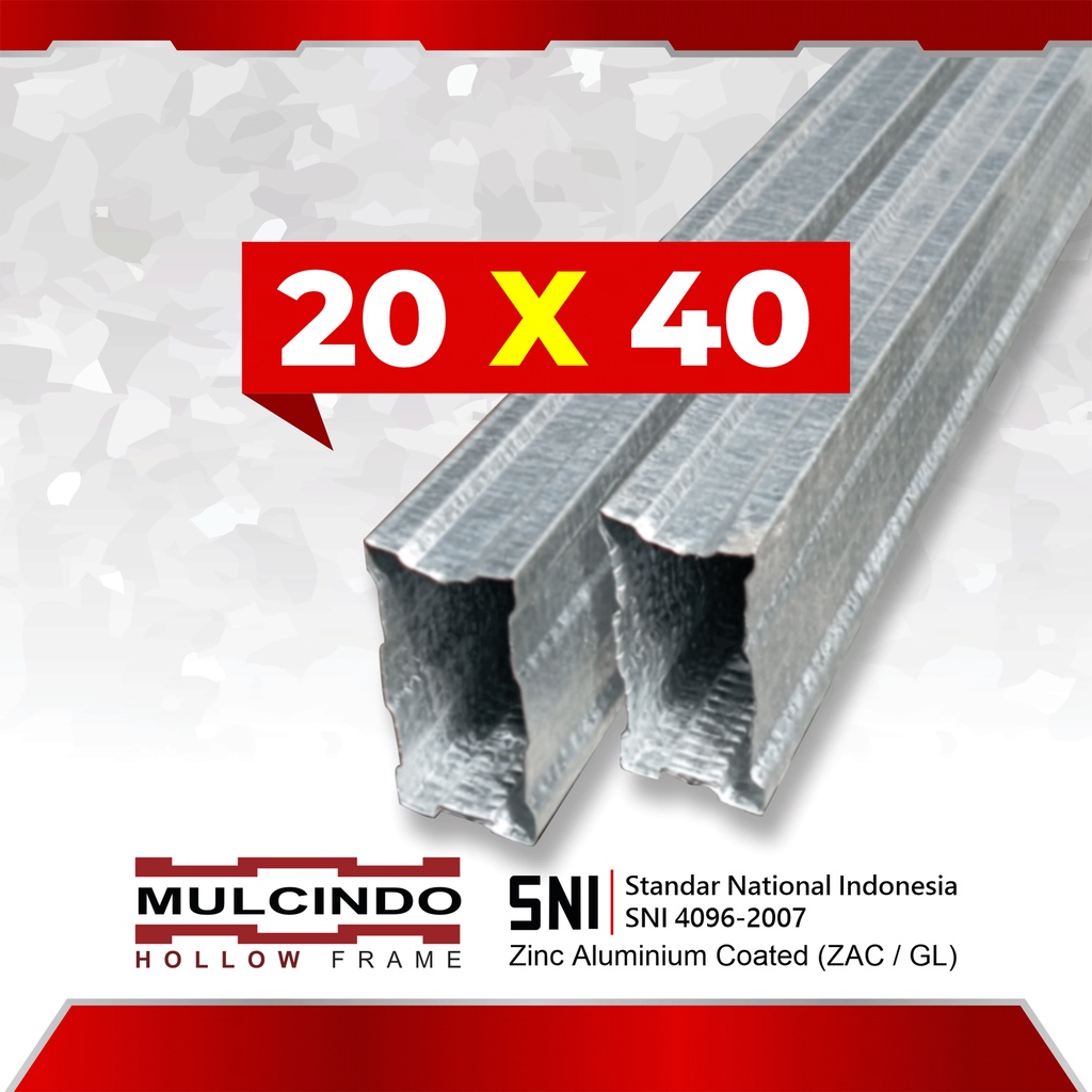 Jual HOLLOW GALVALUM RANGKA PLAFON MULCINDO 2 X 4 | Shopee Indonesia