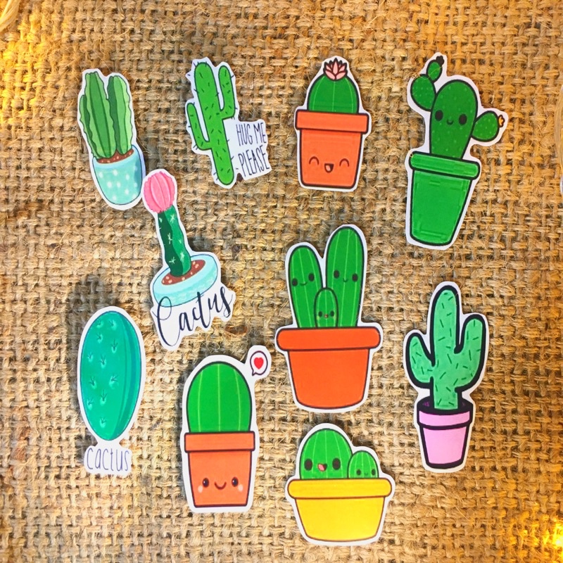 Jual STICKER PACK KAKTUS NOTES DEKOR ESTETIK | Shopee Indonesia