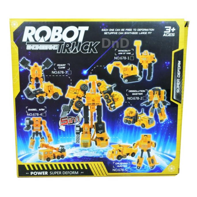 Jual MANINAN ANAK - ROBOT ENGINEERING TRUCK TOBOT MOBIL DEFORMATION ...