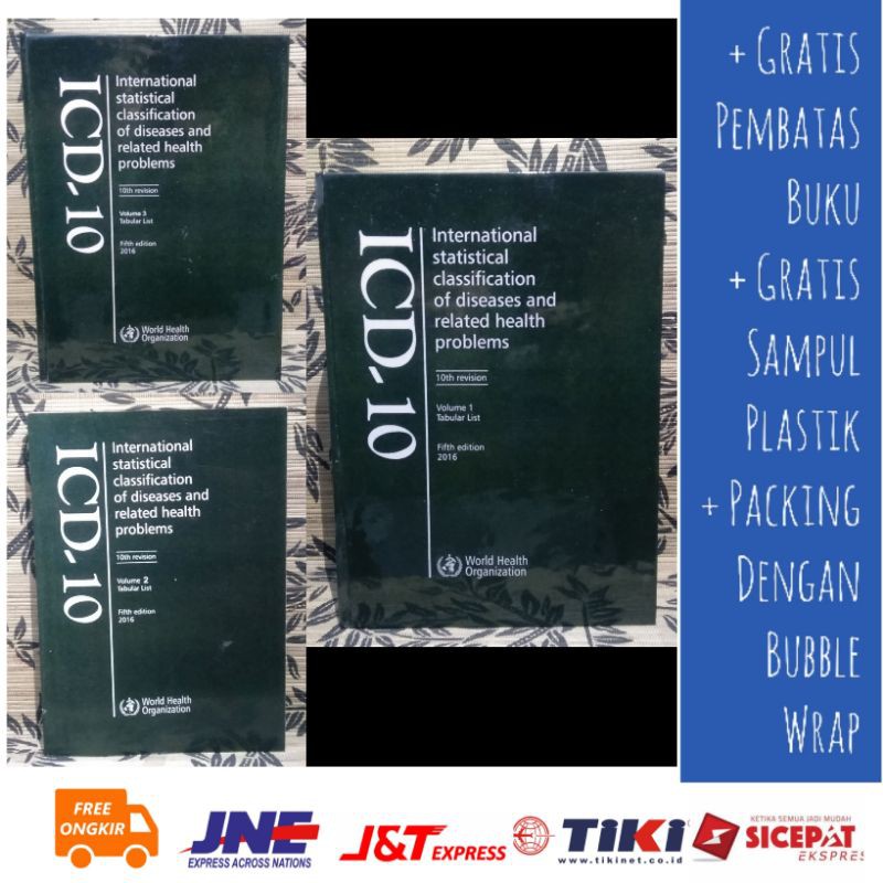 Jual ICD 10 Volume 1-3 Tahun 2016 | Shopee Indonesia