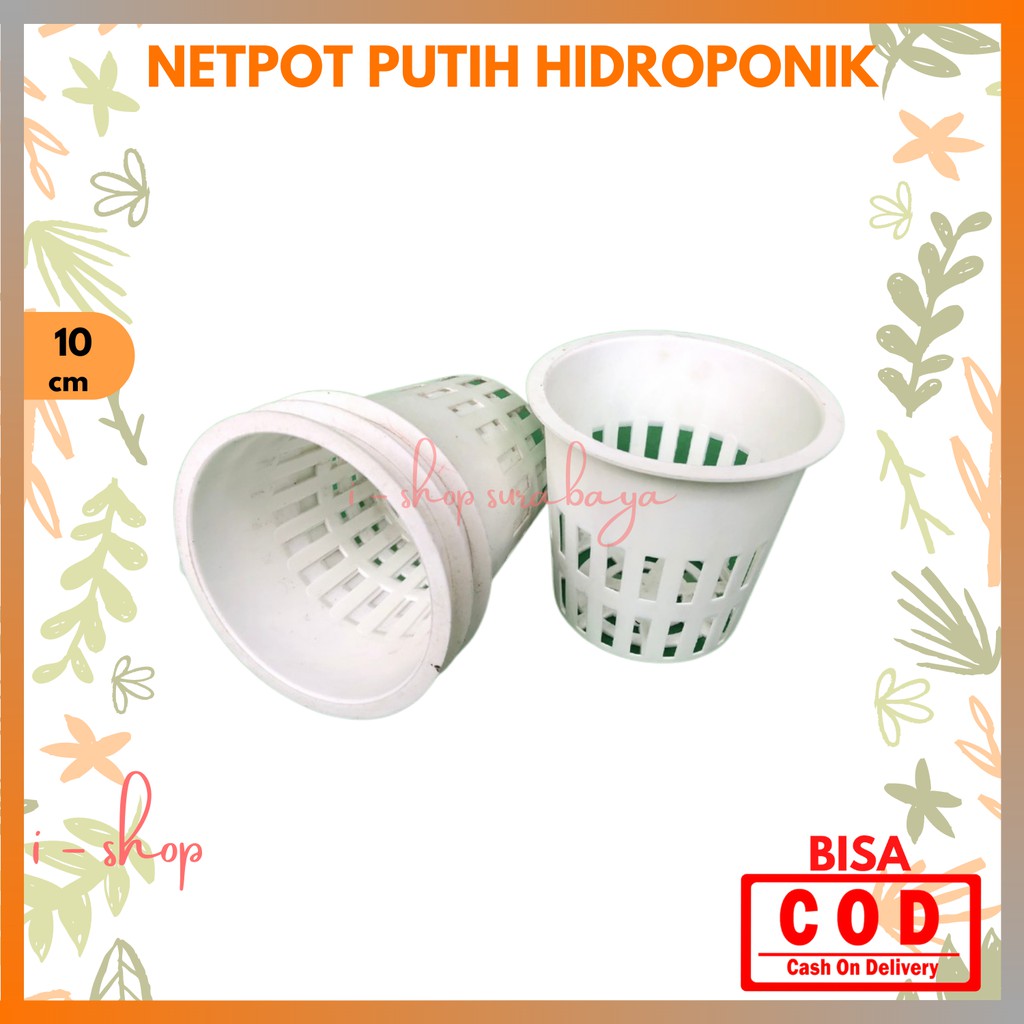 Jual Infarm Netpot Putih 10 cm Isi 10 pcs / Net Pot Putih Hydroponik ...