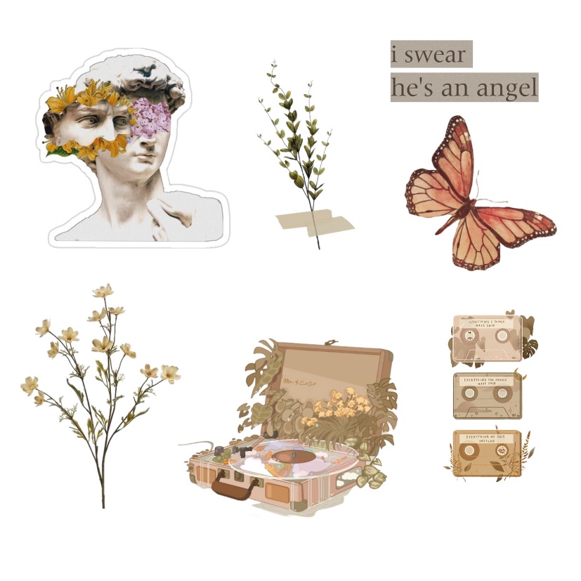 Jual Sticker Aesthetic / Stiker Estetik 7x7 cm / Stiker Murah / Stiker ...