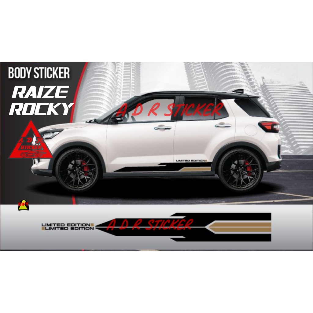 Jual STICKER STIKER MOBIL ROCKY STICKER CUTTING MOBIL RAIZE ROCKY ...
