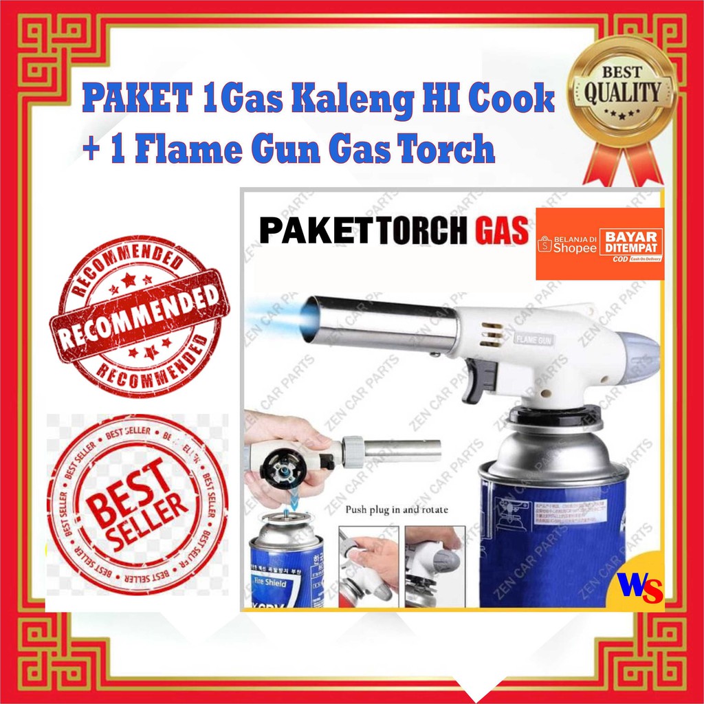 Jual TERMURAH Flame Gun Original Portable Gas Torch Hi Cook Cocok Untuk ...