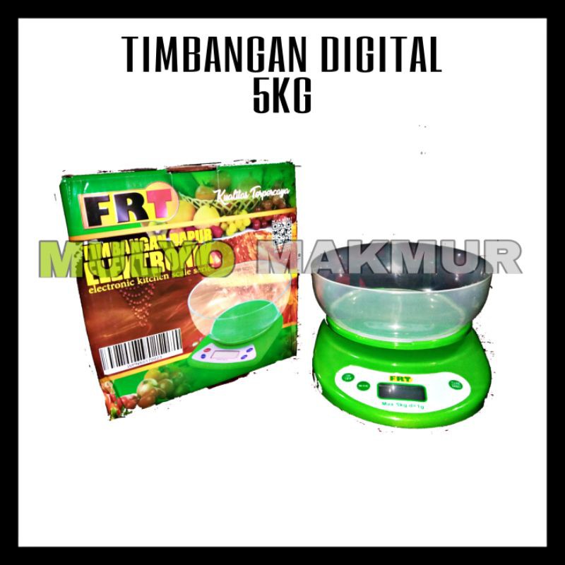 Jual TIMBANGAN MANGKOK DIGITAL 5KG FRT | Shopee Indonesia