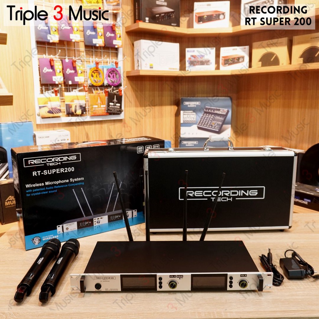 Jual RECORDING TECH RT SUPER200 RT Super 200 WIRELESS MICROPHONE 2 ...