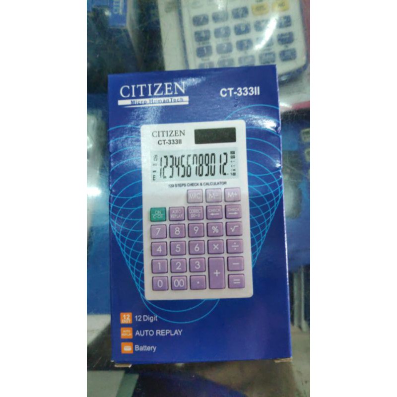 Jual KALKULATOR SAKU CITIZEN CT- 333II / CALCULATOR KECIL | Shopee ...