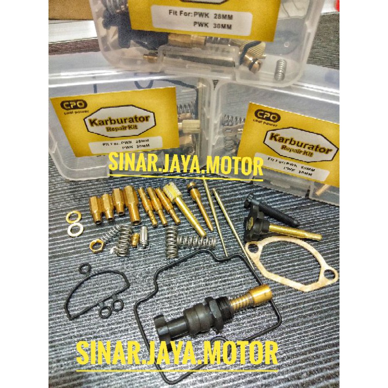 Jual repair kit parkit cpo pwk 28m 30m 32m 34m cpo racing power buat karbu sudco tdr koso uma ...