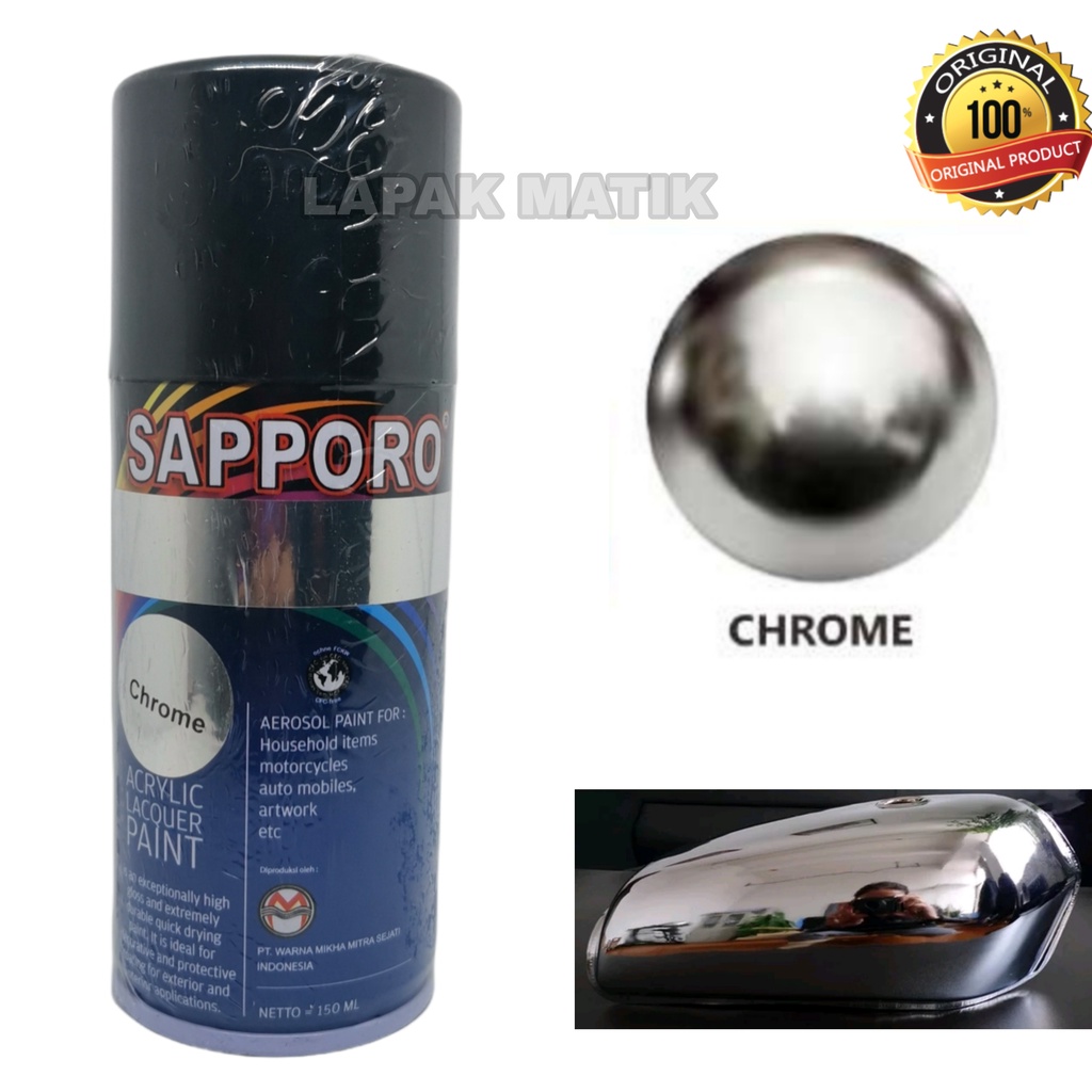 Jual Pilok Sapporo Chrome Krum 150mL | Shopee Indonesia