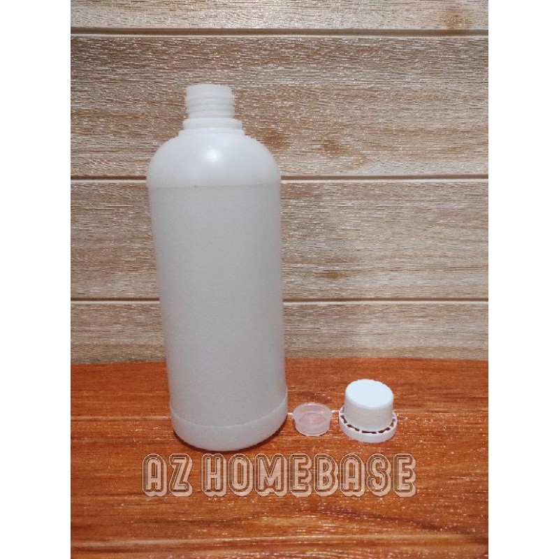 Jual Botol Plastik 1 Liter Natural HDPE - Botol Labor 1 Liter - Botol Agro 1 Liter - Botol Sabun ...
