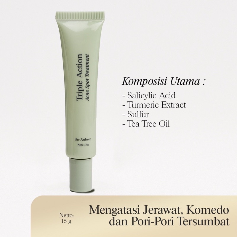 Jual The Aubree Triple Action Acne Spot Treatment [15gr] | Shopee Indonesia