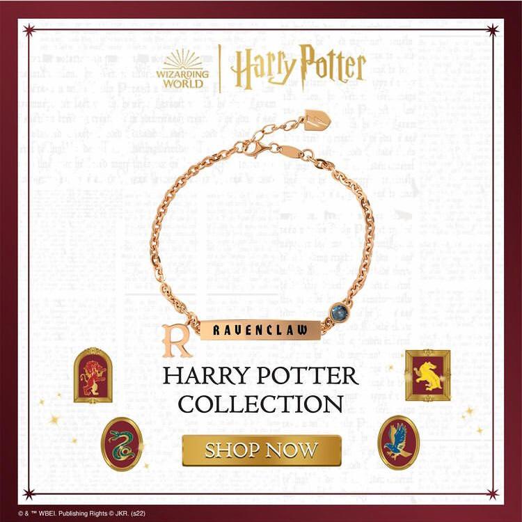 Jual Gelang Emas Harry Potter Ravenclaw Plat Gold Collections 17K ...