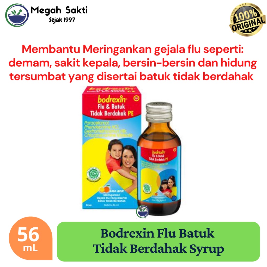 Jual MGS - Bodrexin Flu dan Batuk Tidak Berdahak Sirup 56 mL | Shopee ...