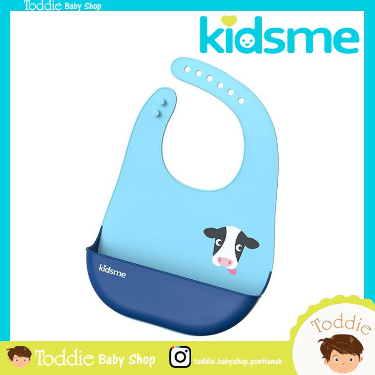 Jual Kidsme Easy Clean Bib (Celemek Bayi) | Shopee Indonesia