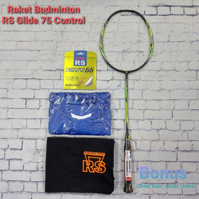 Jual Raket Badminton RS Glide 75 Control ( Bonus cover kain, senar ...