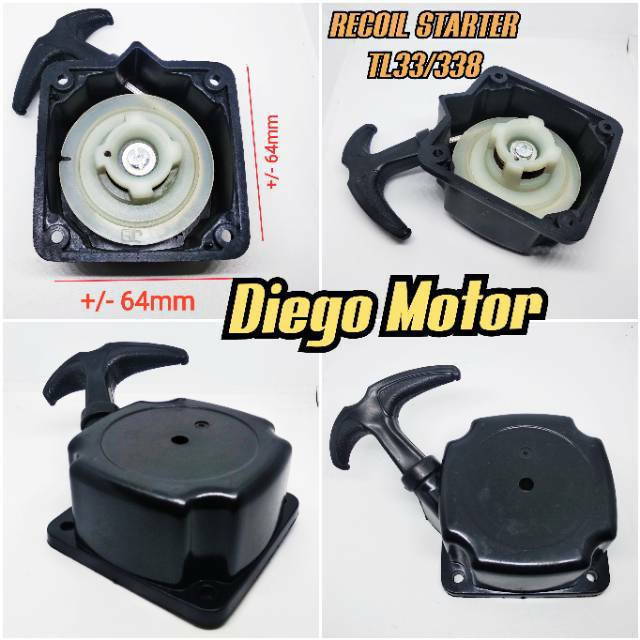 Jual TL33 338 Recoil Starter Tarikan Engkol Mesin Potong Rumput 2Tak 330 Krisbow Floating Pump ...