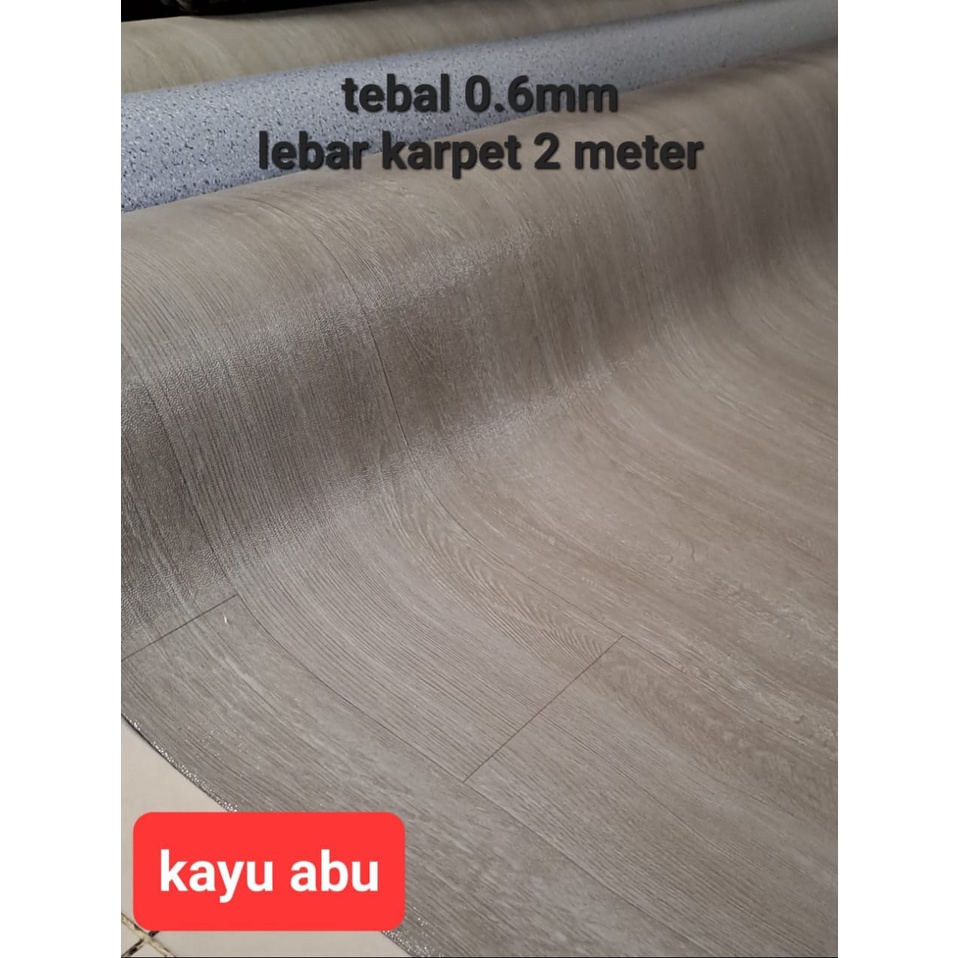 Jual Karpet lantai vinyl meteran tebal 0.6MM IMPOR KILAP ( lebar 200cm ...