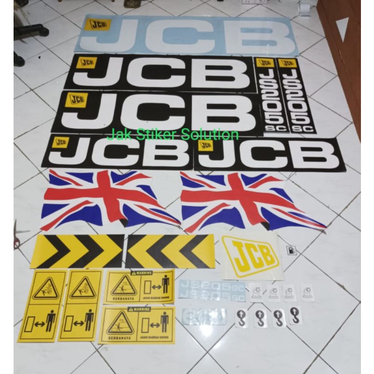 Jual Stiker Excavator JCB JS205 SC Sticker Alat Berat | Shopee Indonesia