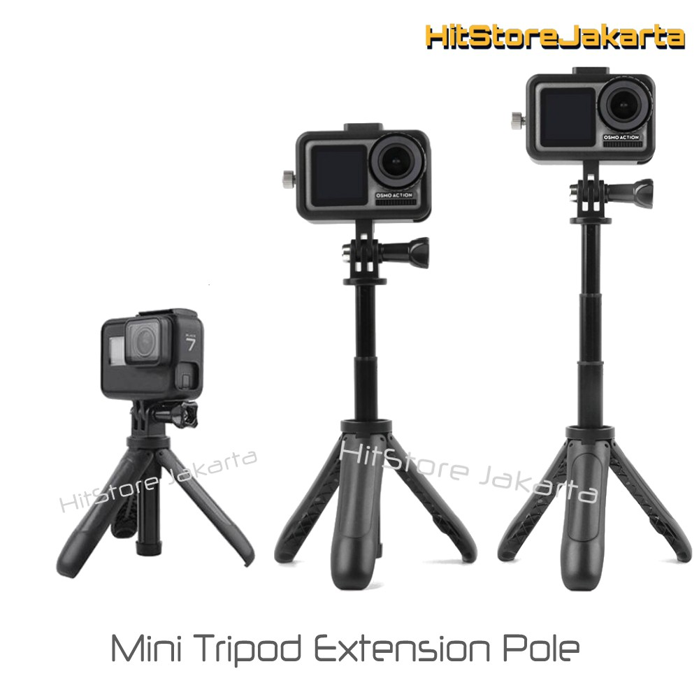 Jual Mini Tripod Extension Pole GoPro Osmo Pocket Monopod Action Cam ...