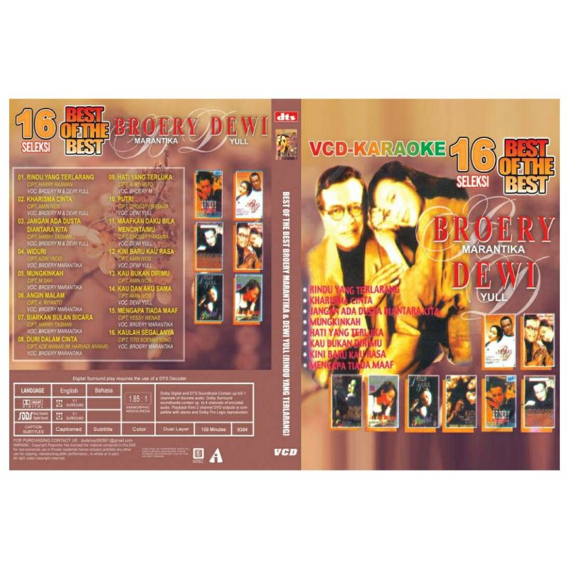 Jual Kaset VCD Musik Lagu Pop Tembang Kenangan Broery Dewi Yull | Shopee Indonesia