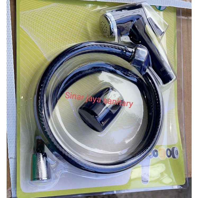 Jual Jet shower hitam stainless "ORIGINAL" / shower stainless hitam ...