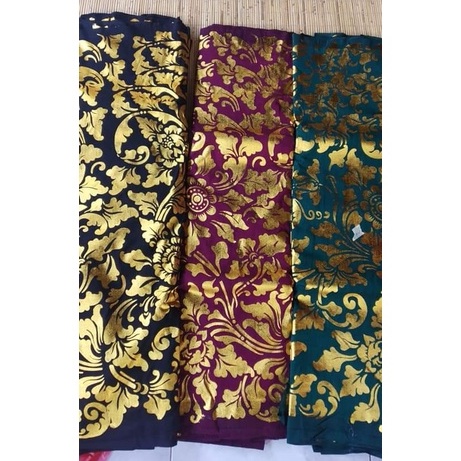 Jual Kain prada metris meteran motif bunga harga per meter | Shopee ...