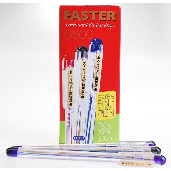 Jual Pen Faster C600 [12 pcs] | Shopee Indonesia